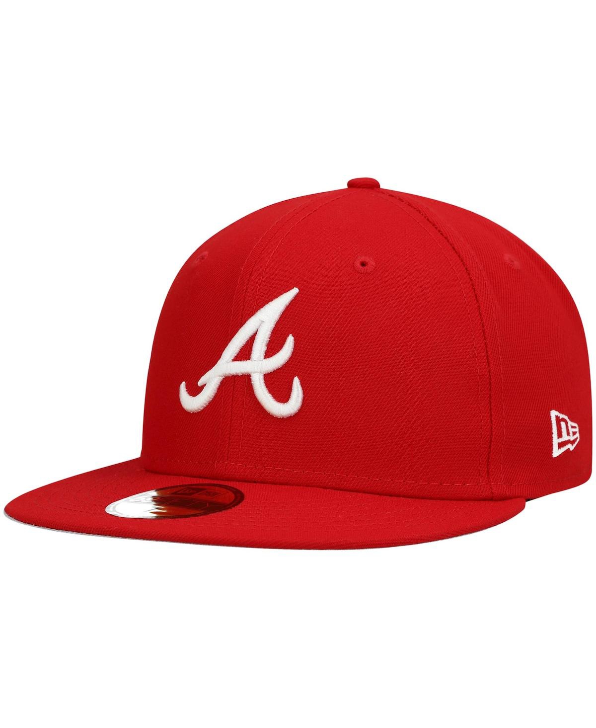 Click here for Mens Red Atlanta Braves Logo White 59FIFTY Fitted... prices