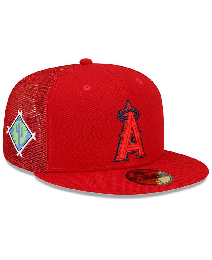 New Era Men's Red Los Angeles Angels 2022 Spring Training 59FIFTY ...
