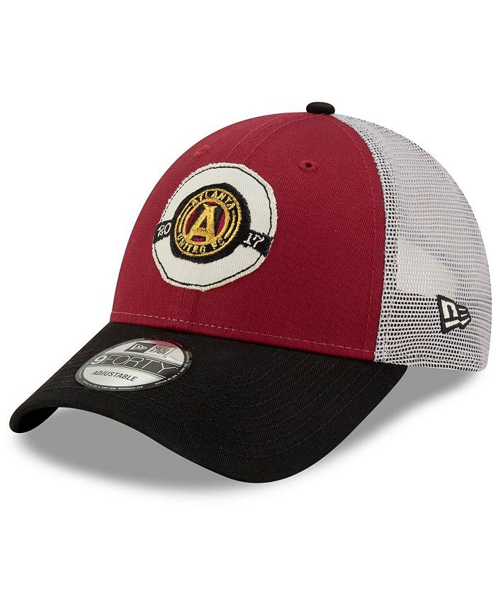 New Era Men's Red, Black Atlanta United FC 9FORTY Snapback Hat - Macy's
