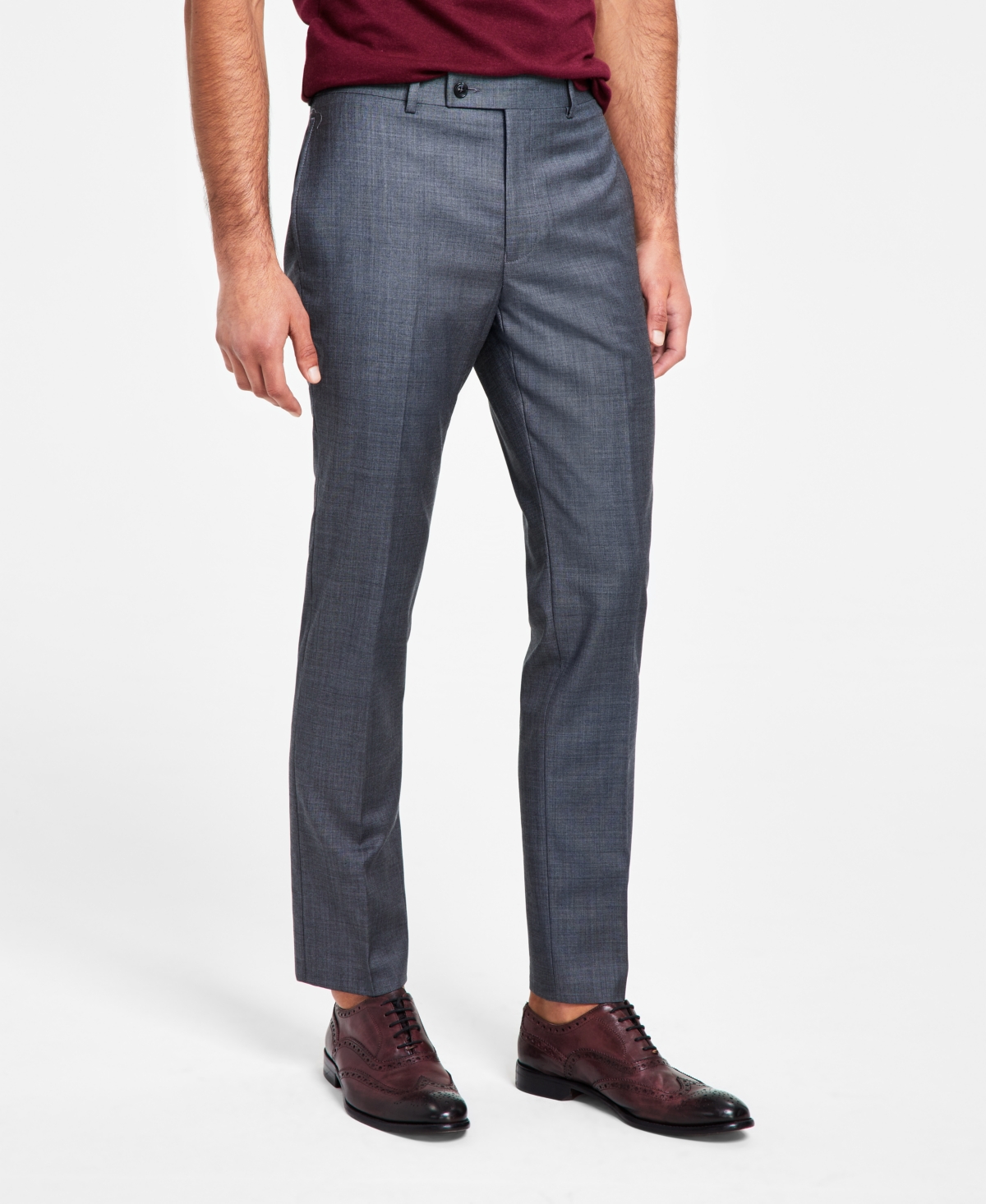 Click here for Calvin Klein Mens Slim-Fit Wool-Blend Stretch Suit... prices