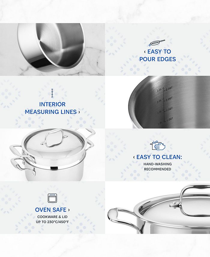 Legend Cookware 5 Ply Cookware with Lids Set, 14 Piece - Macy's