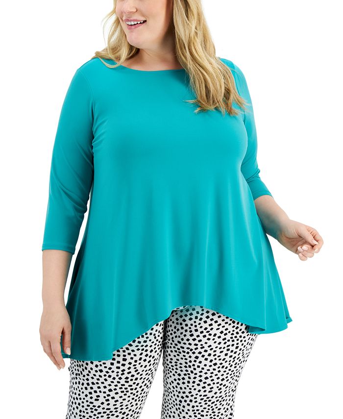 Alfani Plus Size Solid Swing Top Created For Macys Macys