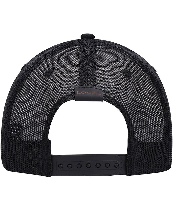 Local Crowns Men's Michigan Blackout State Patch Trucker Snapback Hat ...