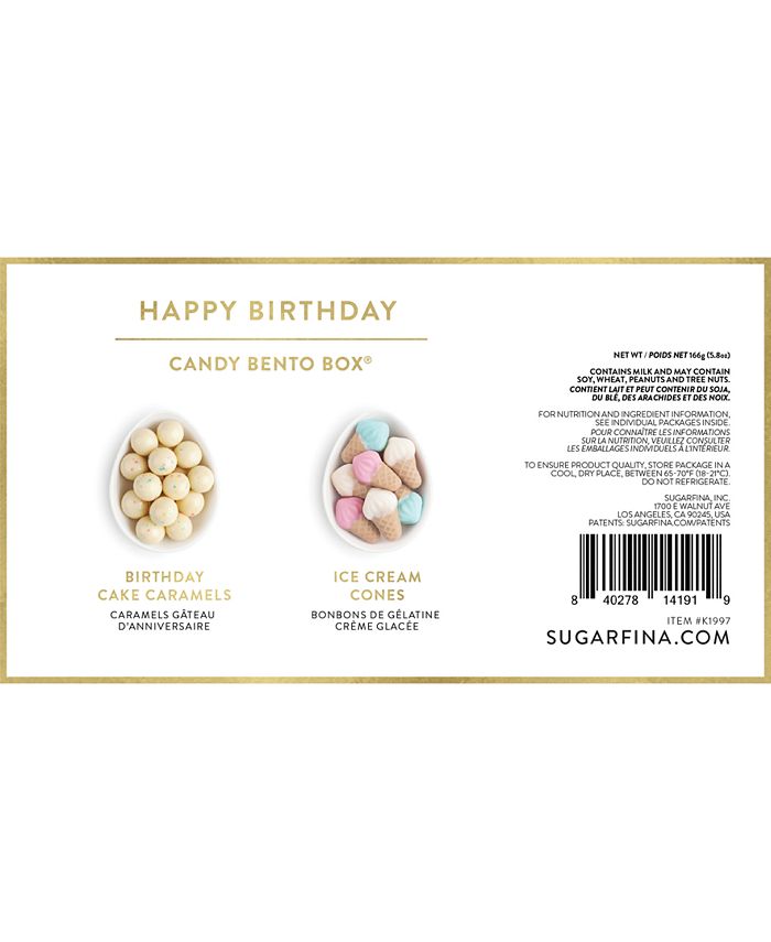 Sugarfina Happy Birthday - 2pc Bento Box - Macy's