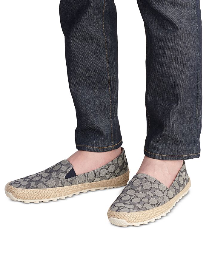 COACH Men's Signature Jacquard Espadrille - Macy's