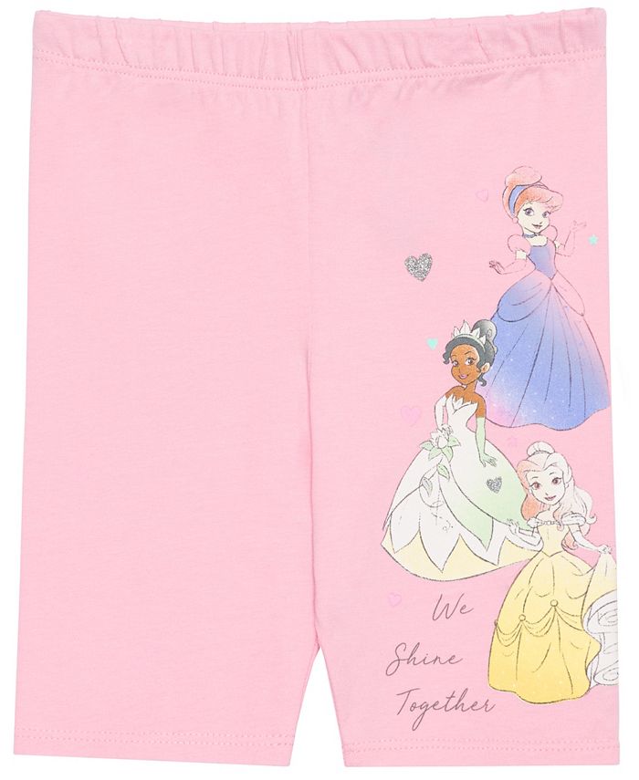 Disney Toddler Girls Princesses Biker Shorts, Pack of 2 - Macy's