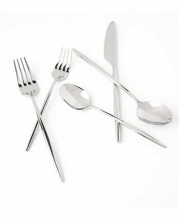 Cambridge Silversmiths Gaze Mirror 20-Piece Flatware Set, Service for 4 ...
