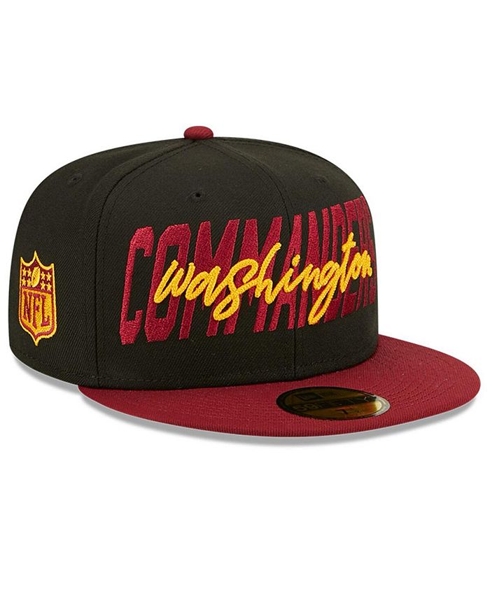 New Era Men's Black and Burgundy Washington Commanders 2022 NFL Draft ...