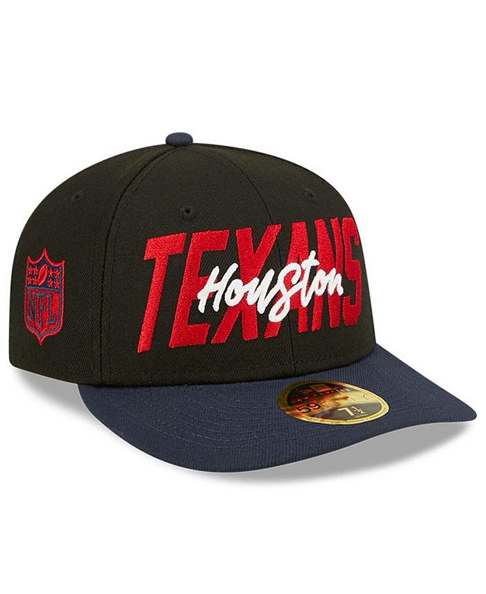 New Era Men's Black, Navy Houston Texans 2022 NFL Draft Low Profile ...