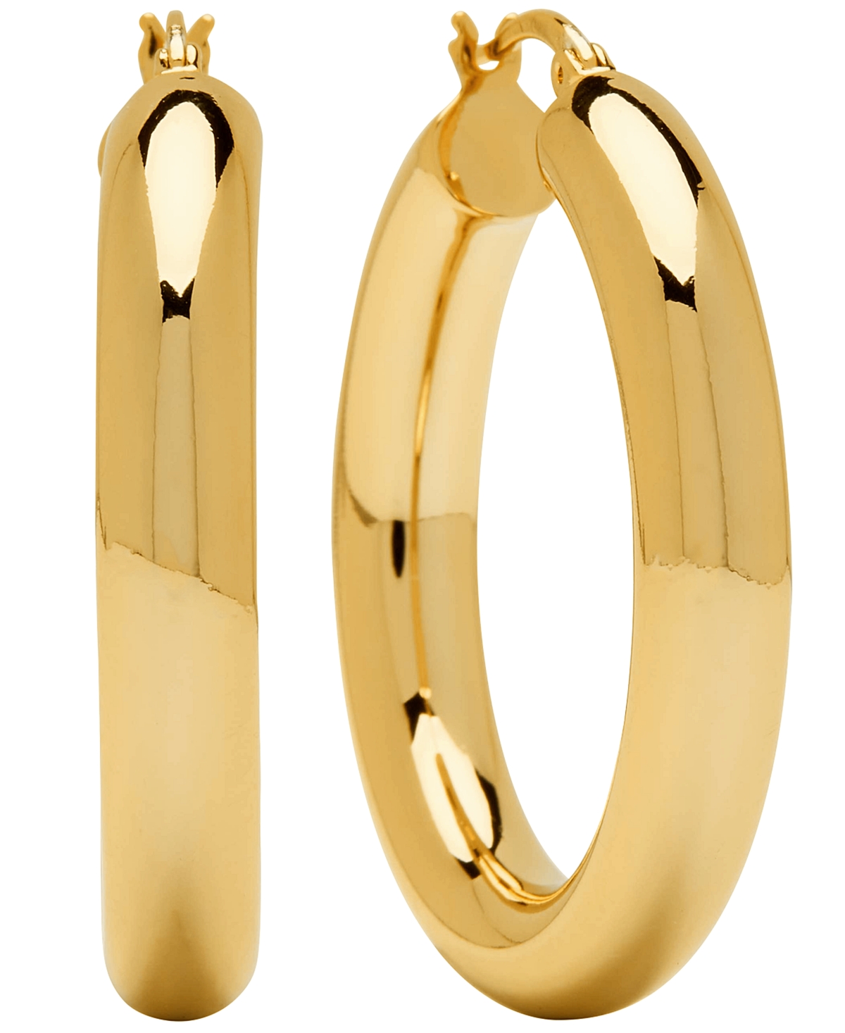 Click here for And Now This Womens Tube Hoop Earring - Gold Plate... prices