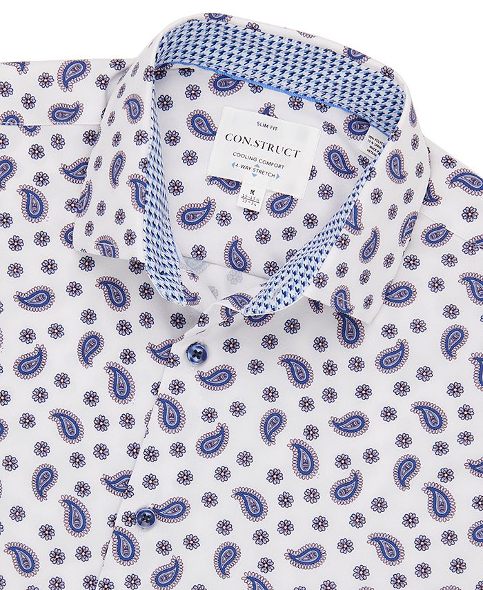 ConStruct Men's Slim-Fit Performance Dress Shirt - Macy's