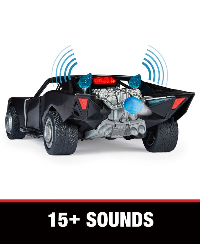 DC Comics Batman Batmobile with 4” Batman Figure, Lights and Sounds ...