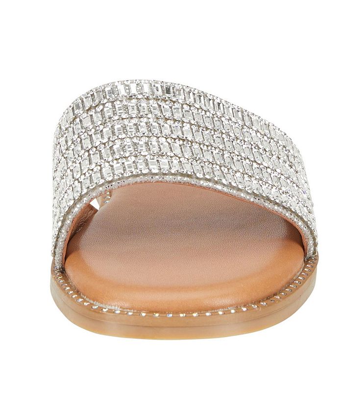 Bebe Little Girls Open Toe T-strap Slide Sandals - Macy's
