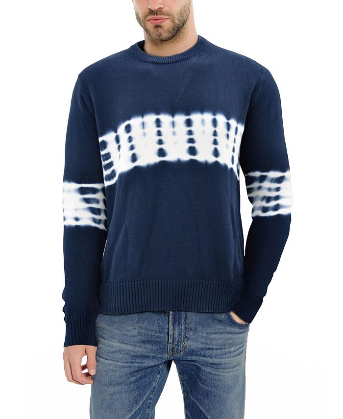 X-Ray Men's Horizontal Tie Dye Crew Neck Sweater & Reviews - Sweaters ...