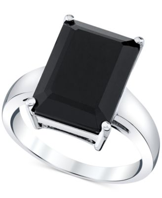 Onyx Statement Ring in Sterling Silver