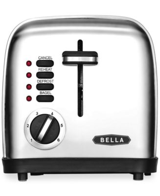 Bella 14307 2-Slice Polished Stainless Steel Toaster - Macy's