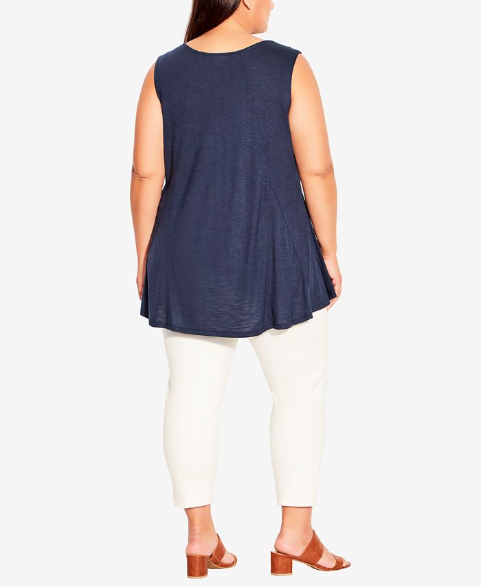 AVENUE Plus Size Fit N Flare Tank Top - Macy's