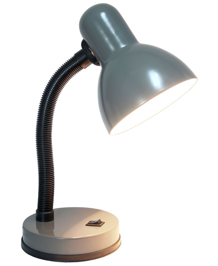 Simple Designs Basic Desk Lamp with Flexible Hose Neck - Macy's