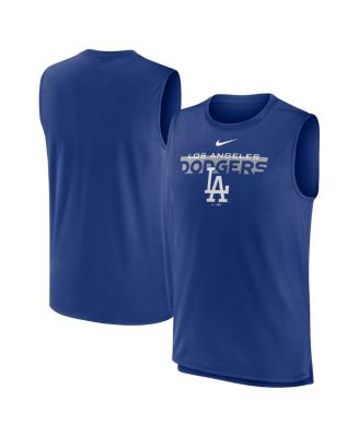 Men's Royal Los Angeles Dodgers Knockout Stack Exceed Muscle Tank Top