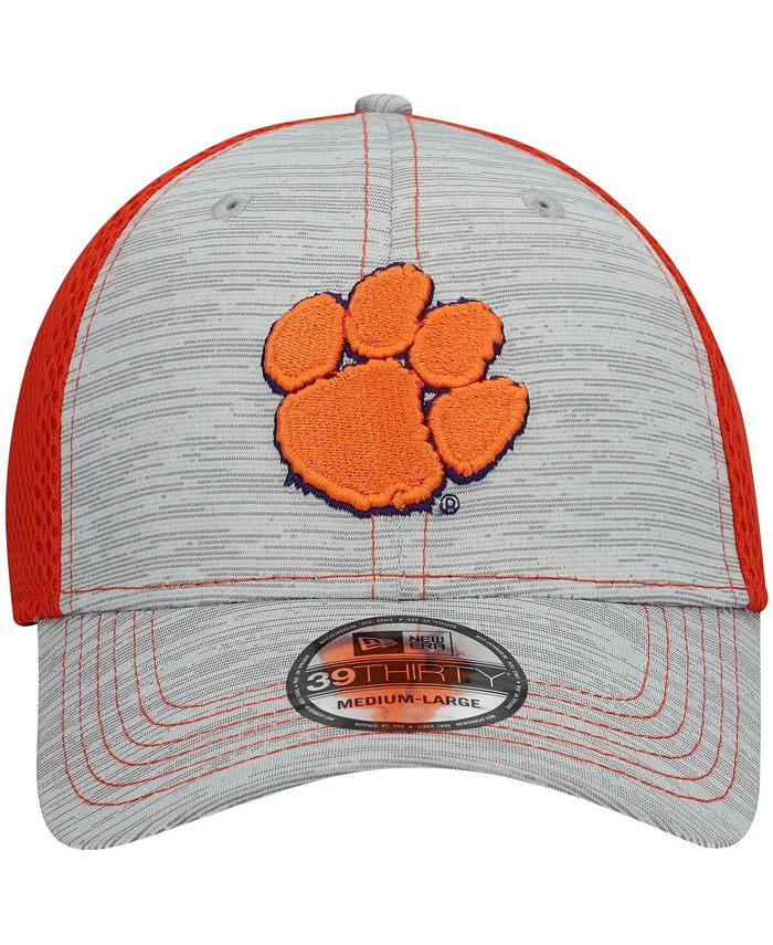New Era Men's Gray Clemson Tigers Prime 39THIRTY Flex Hat - Macy's