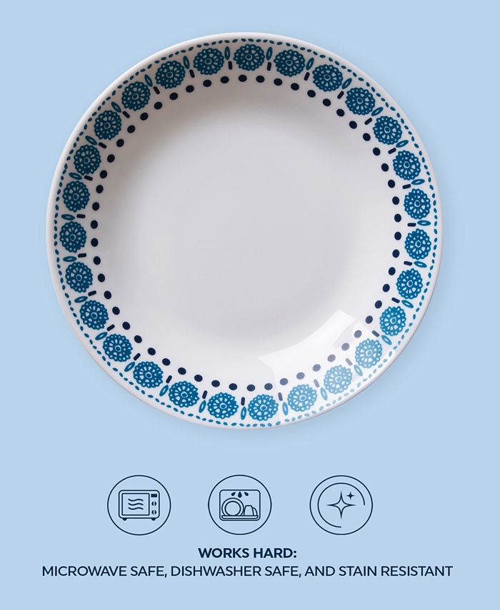 Corelle Everyday Expressions Azure Medallion Meal Bowls, Set of 4 - Macy's