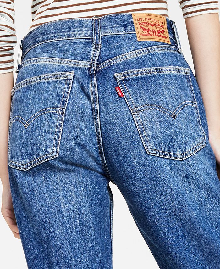 Levi's Low Pro Classic Straight-Leg High Rise Jeans - Macy's