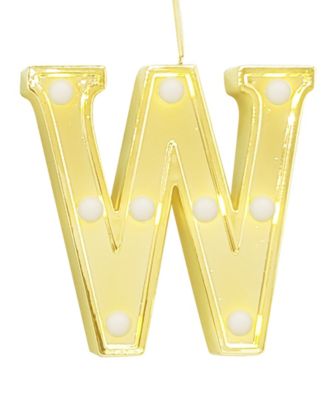 Light Up Initial Ornament - W - Macy's