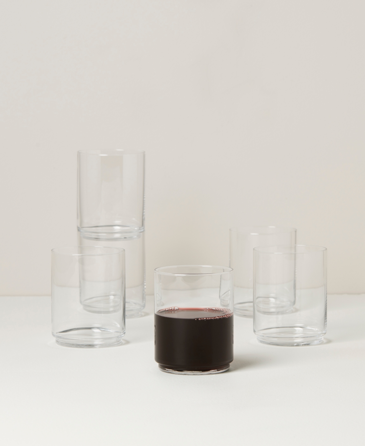 Click here for Tuscany Classics Stackable Tall Glasses Set  6 Pie... prices