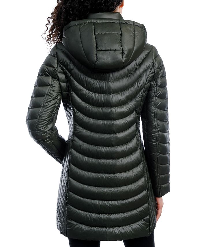 Michael Kors Women's Hooded Packable Puffer Coat, Created for Macy's - Macy's