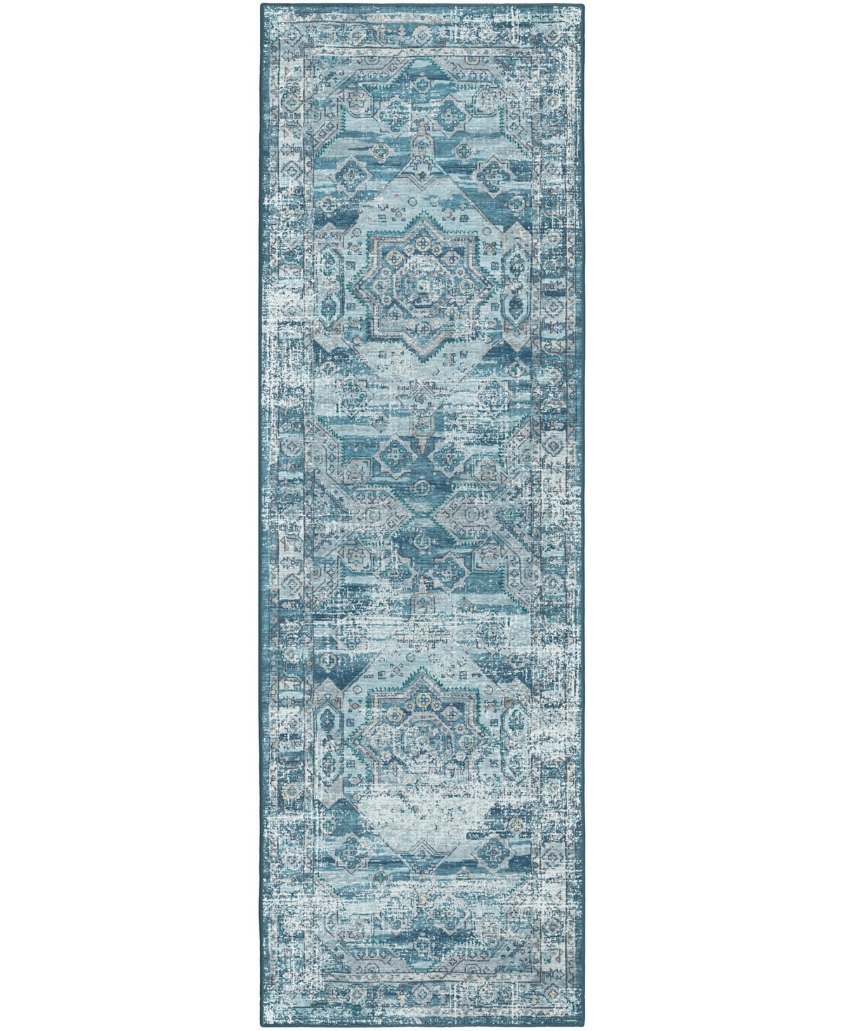 Click here for Dalyn Jericho JC5 26 x 10 Runner Area Rug - Denim prices