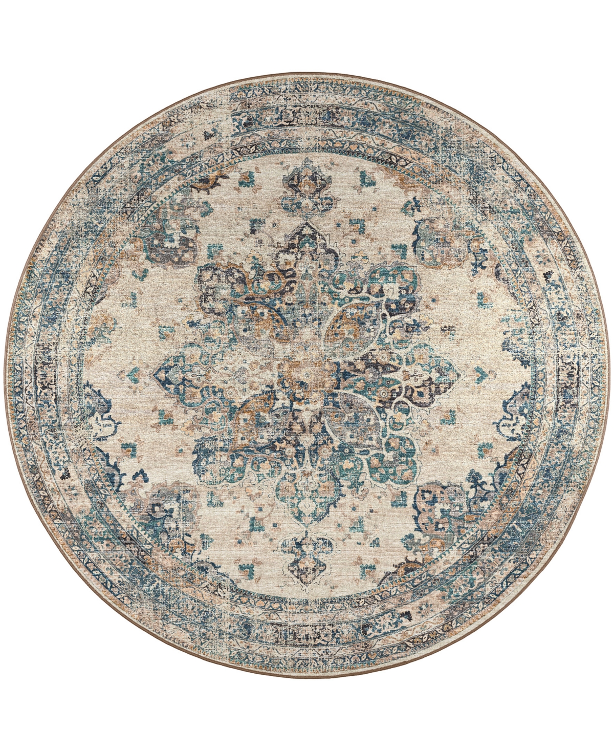 Click here for Dalyn Jericho JC6 4 x 4 Round Area Rug - Multi prices