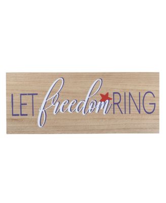 "Let Freedom Ring" Wall Sign - Macy's