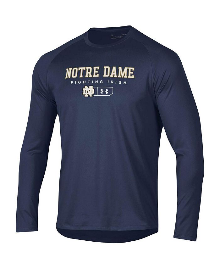 Under Armour Mens Navy Notre Dame Fighting Irish Logo Lockup Tech