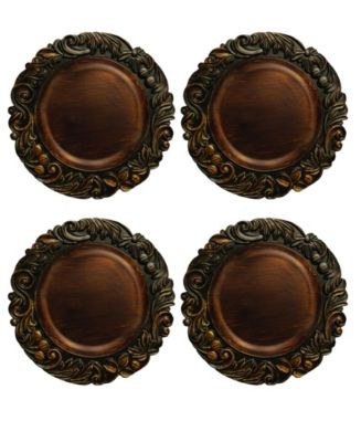 American Atelier 14" Mary Beth Charger Plates, Set of 4 - Macy's