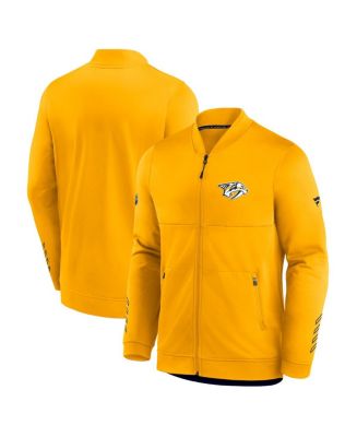 Men's Fanatics Gold Nashville Predators Locker Room Full-Zip Jacket ...