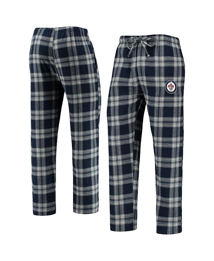 Concepts Sport Men's Navy, Gray Winnipeg Jets Takeaway Plaid Flannel ...
