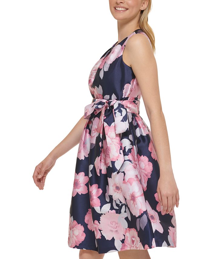 Jessica Howard Petite Tie-Waist Dress - Macy's