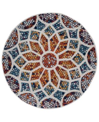 CLOSEOUT! LR Home Destiny DTY81493 6'7" x 6'7" Round Area Rug - Macy's