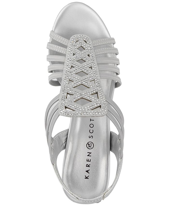 Karen Scott Danely Strappy Dress Sandals, Created for Macy's & Reviews ...