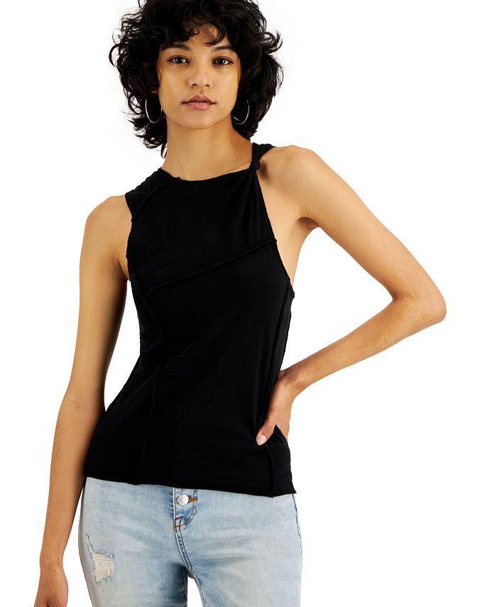 LNA Women's Amery Cotton Knot-Strap Tank Top - Macy's