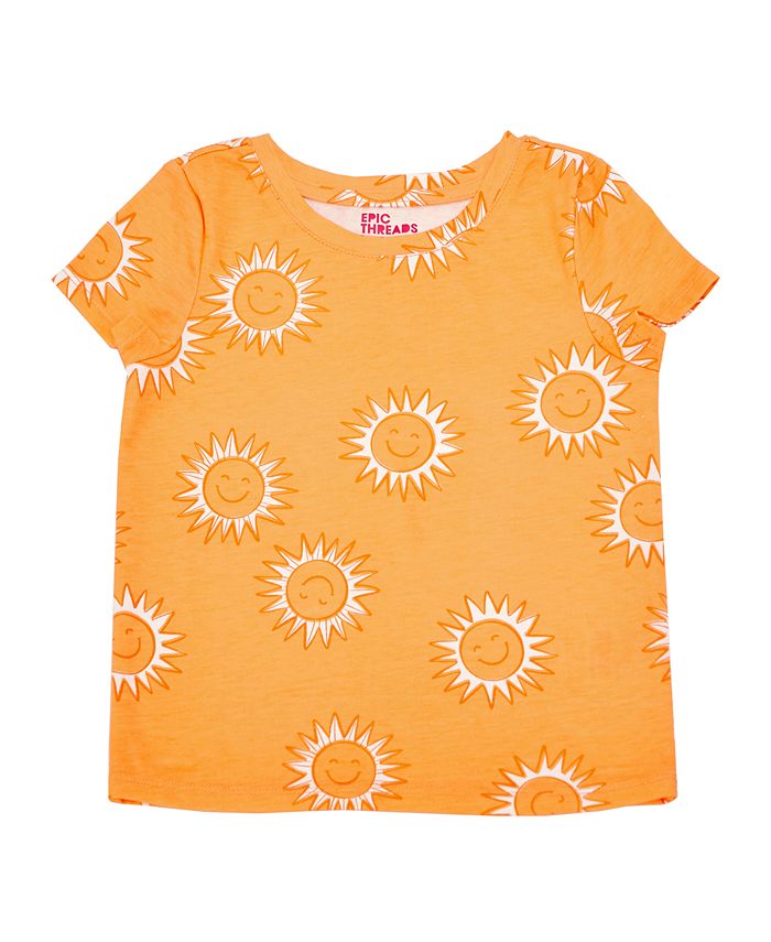 Epic Threads Little Girls Sunshine Graphic Tee, Created For Macy's - Macy's