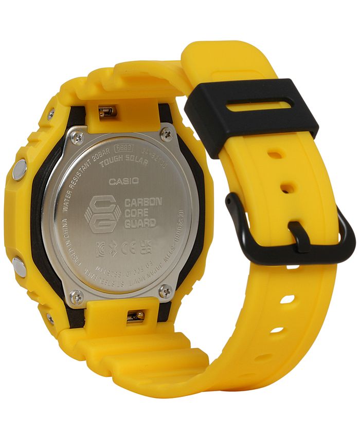 G-Shock Men's Analog Digital Yellow Resin Strap Watch 46mm, GAB2100C-9A ...