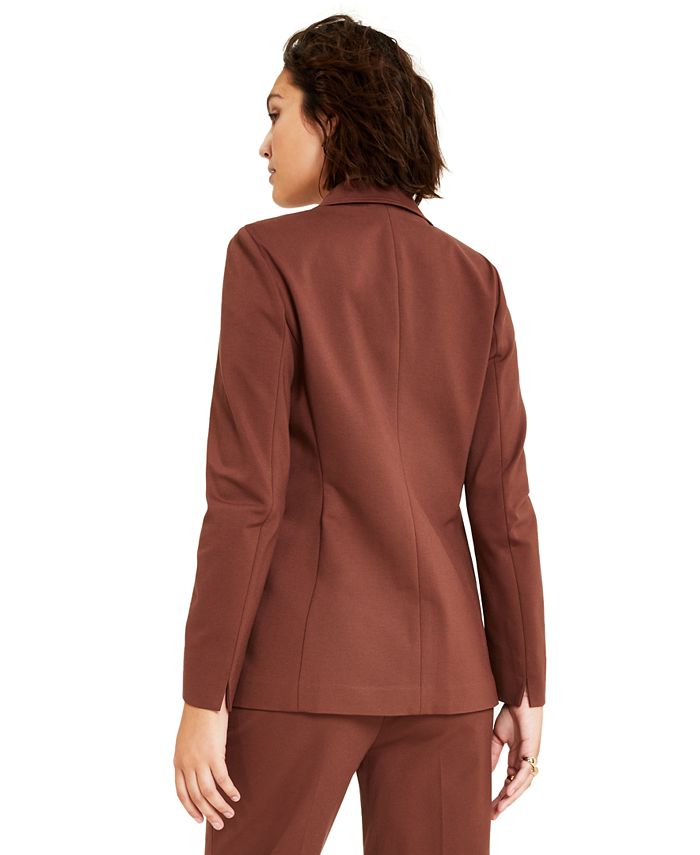 Bar III Women's Compression Single-Button Blazer, Created for Macy's ...