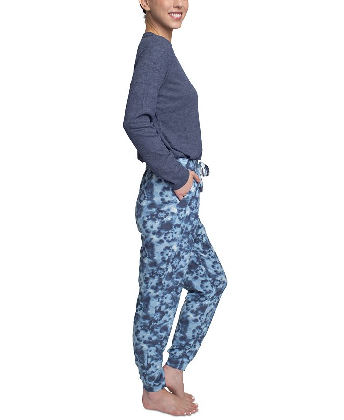 MUK LUKS Women's Supersoft Ribbed Pajama Set - Macy's