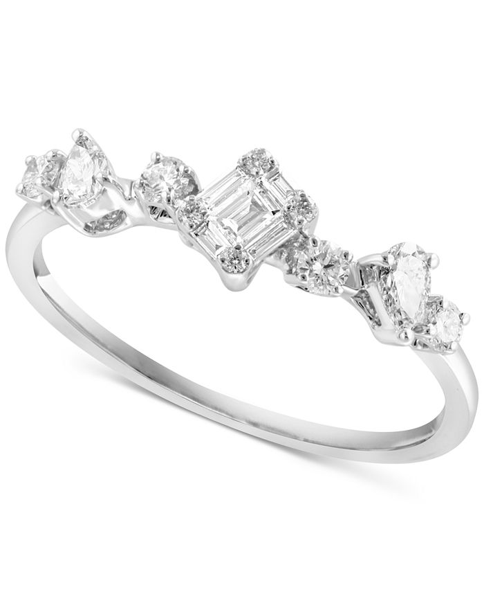 EFFY Collection EFFY® Diamond Ring (3/8 ct. t.w.) in 18k White Gold ...