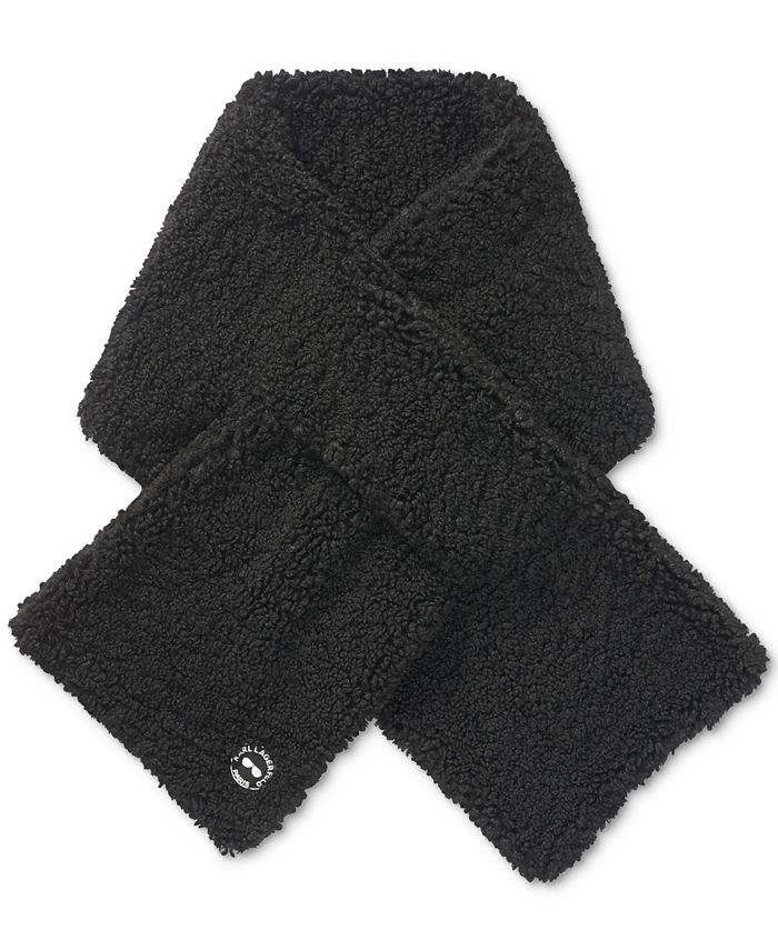 Karl Lagerfeld Women's Cozy Sherpa Pull Through Scarf - Macy's