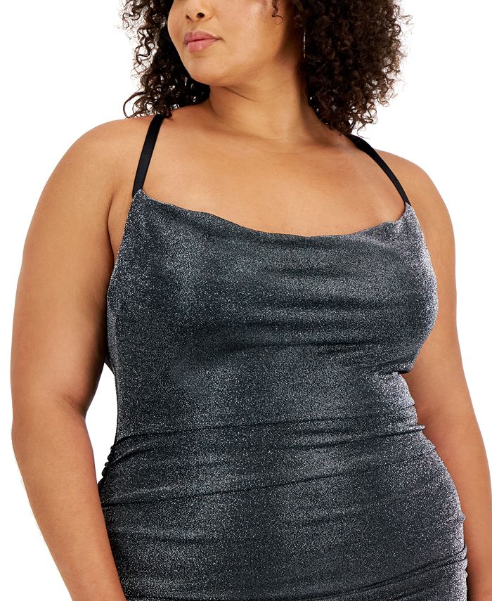 BCX Trendy Plus Size Metallic Dress - Macy's