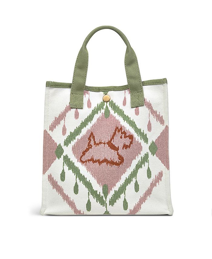 Radley London Women's Ikat Printed Small Canvas Open Top Grab Bag - Macy's