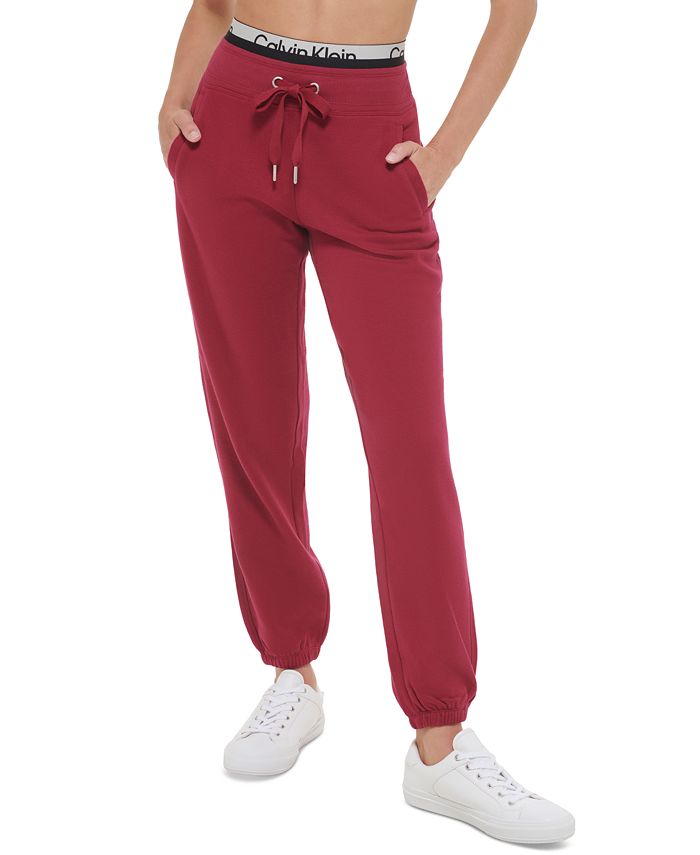 Calvin Klein Womens Logo Elastic Sweatpant Jogger Macys