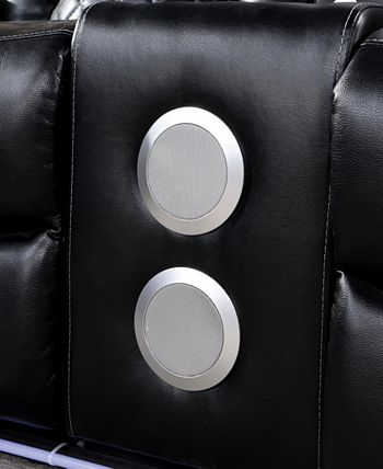 Furniture of America Cheba Power Reclining Loveseat - Macy's